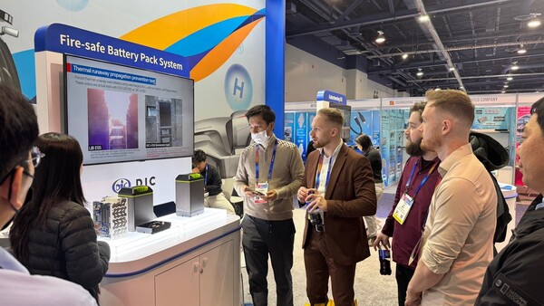 DIC unveils battery fire prevention technology at CES 2025