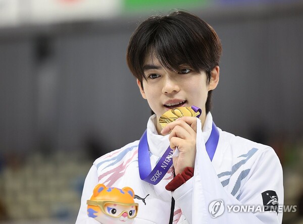 Cha Jun-hwan wins Gold at ‘2025 Harbin Winter Asian Game’